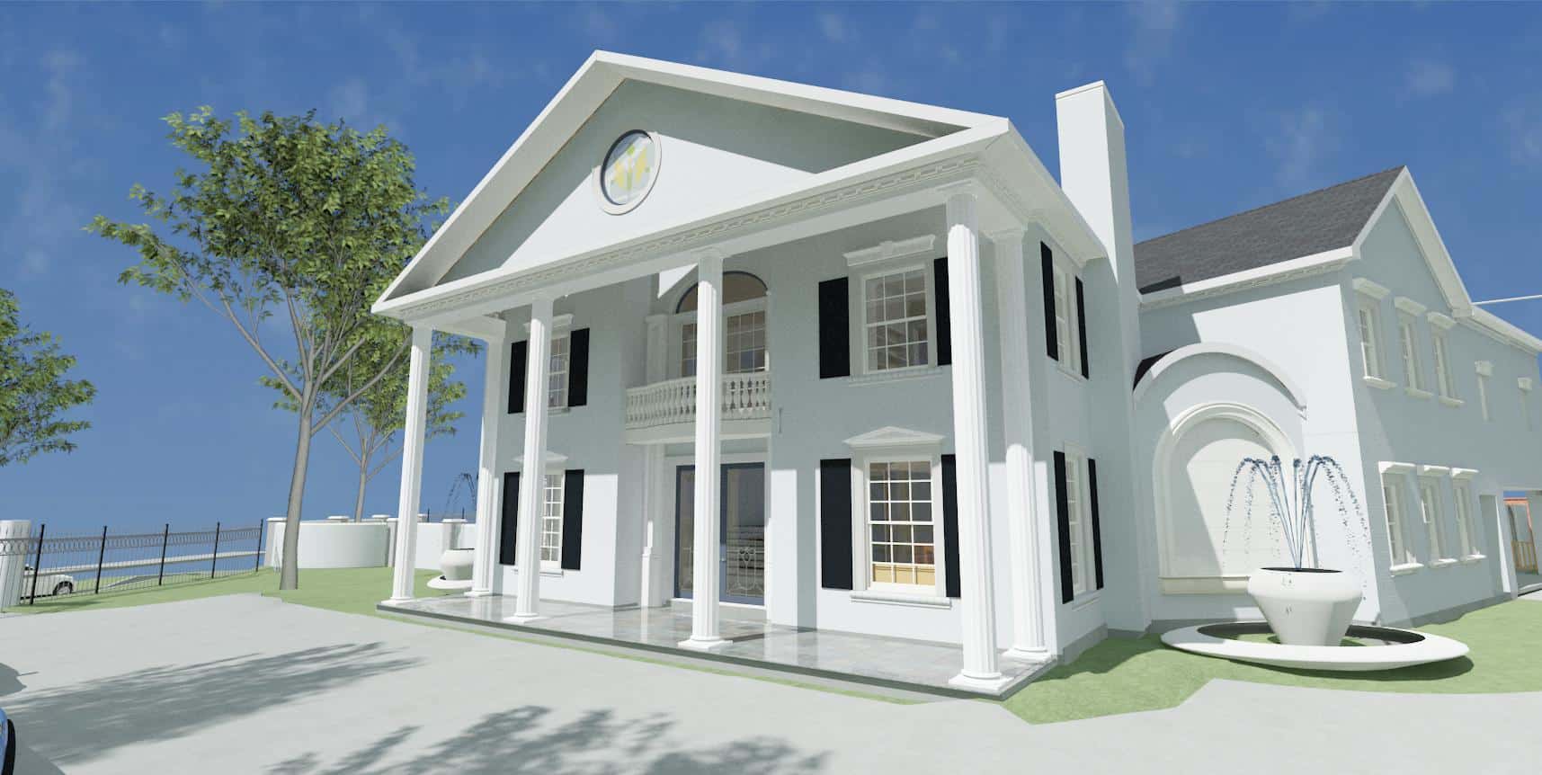 3D Design Perspective - Houston Heights Historic Remodel
